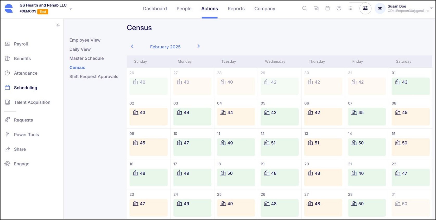 Advanced Scheduling - Census